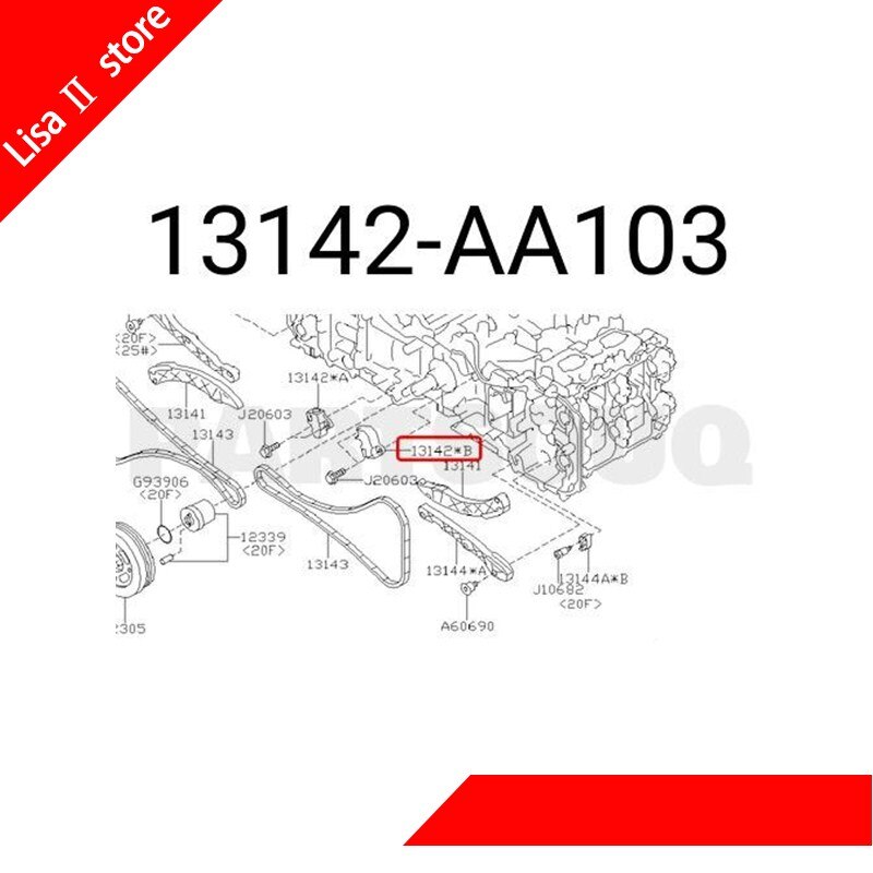 Engine Timing TENSIONER CHAIN B for Subaru FB20 FB... – Grandado