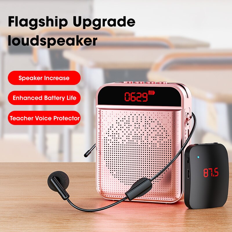 Megaphone Portable Voice Amplifier Teacher Bluetoo... – Grandado