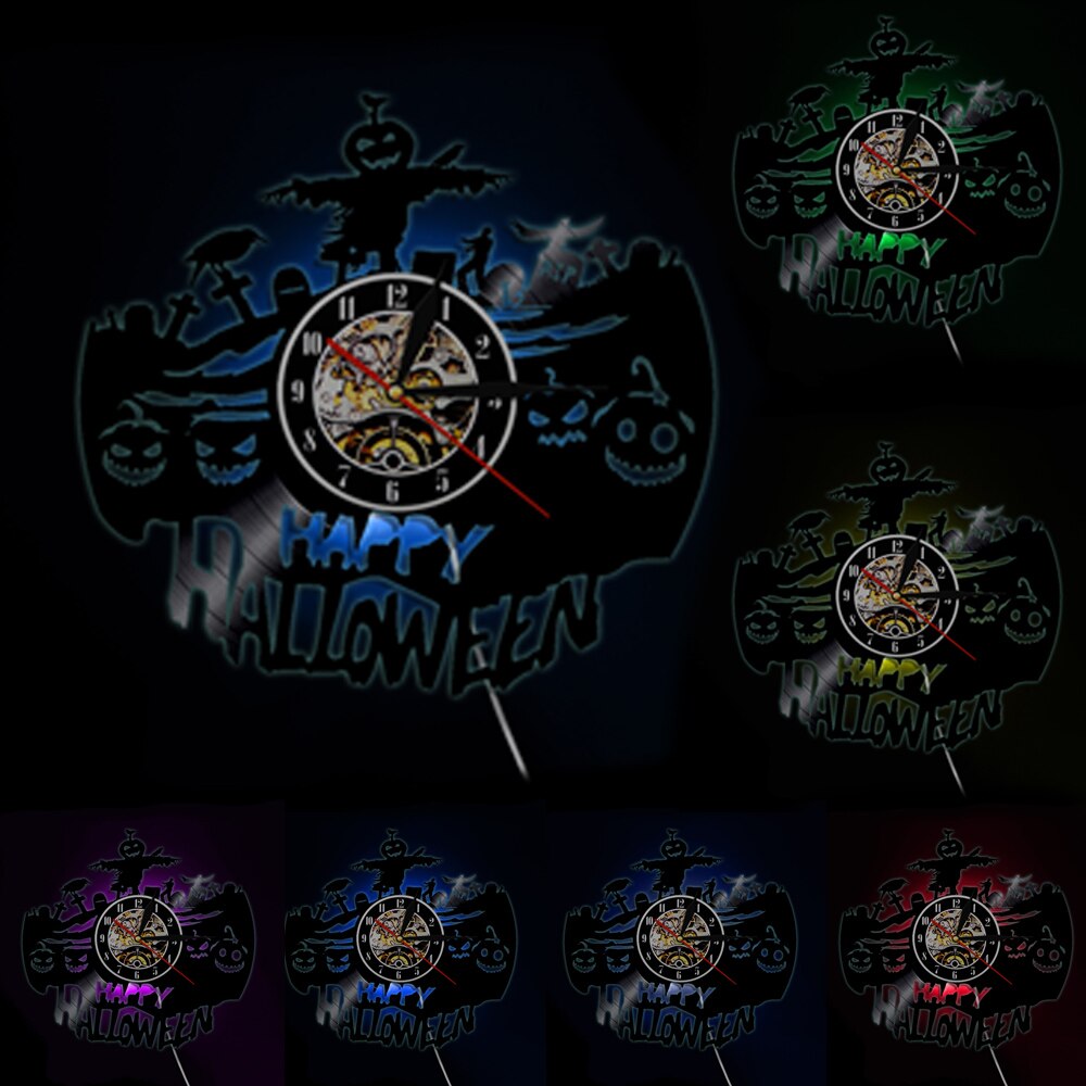 Dracula's Castle Handmade Wall Clock Halloween... – Grandado