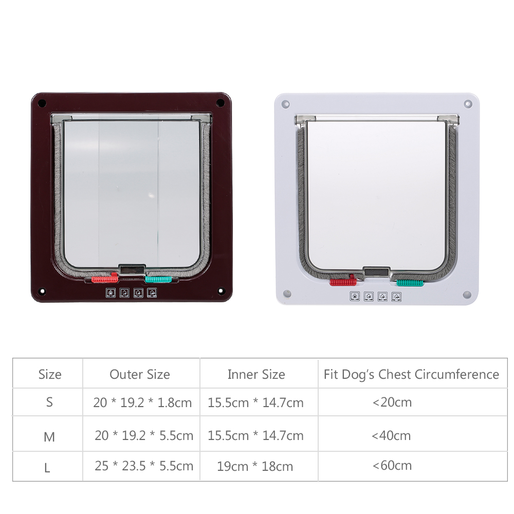 Pet Cat Door Entry Safe Ferromagnetic Pet Flap Doo... – Grandado