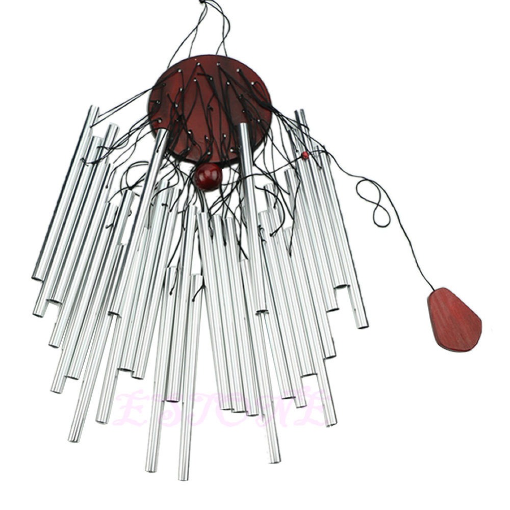 27 Tubes Silver Church Wind Chimes Outdoor Bells G... – Vicedeal