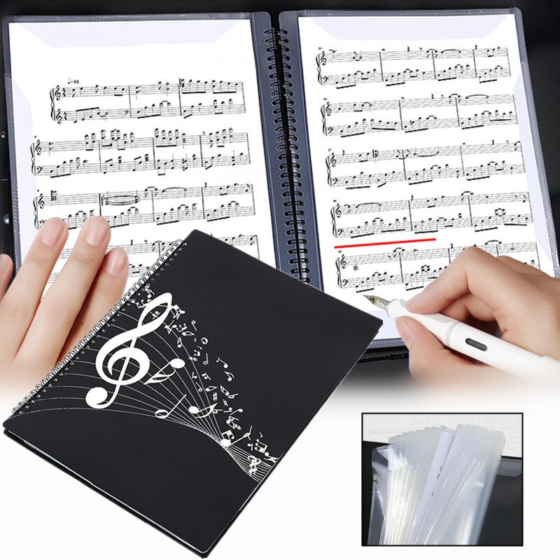 40 Pages Piano Score Coil Folder Practice Modified... – Grandado