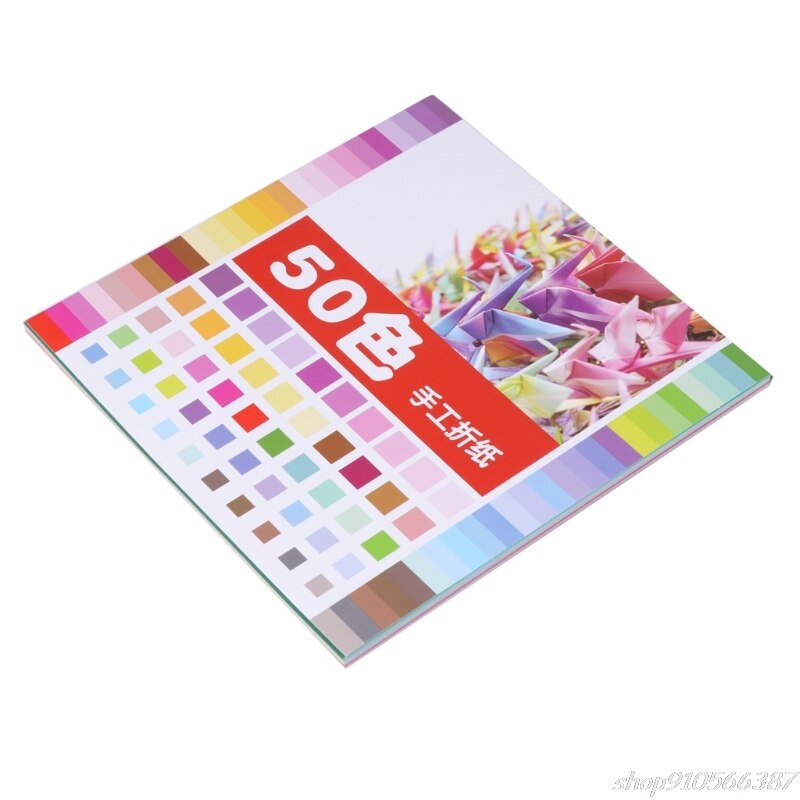 Origami Paper 50 Sheets 50 Colors Double-Sided Squ... – Vicedeal