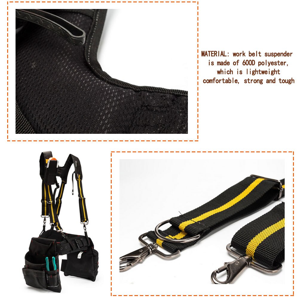 X-type Padded Heavy Duty Work Tool Belt Braces Sus... – Grandado
