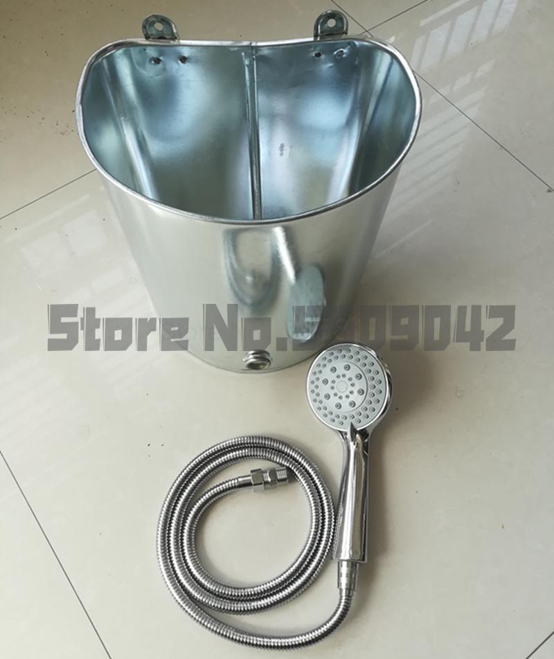 Vintage wall-mounted shampoo bucket barber shop wa... – Grandado