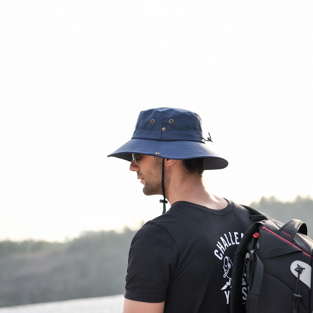 Bucket Hat Waterproof Outdoor Summer Solid Shade H... – Grandado