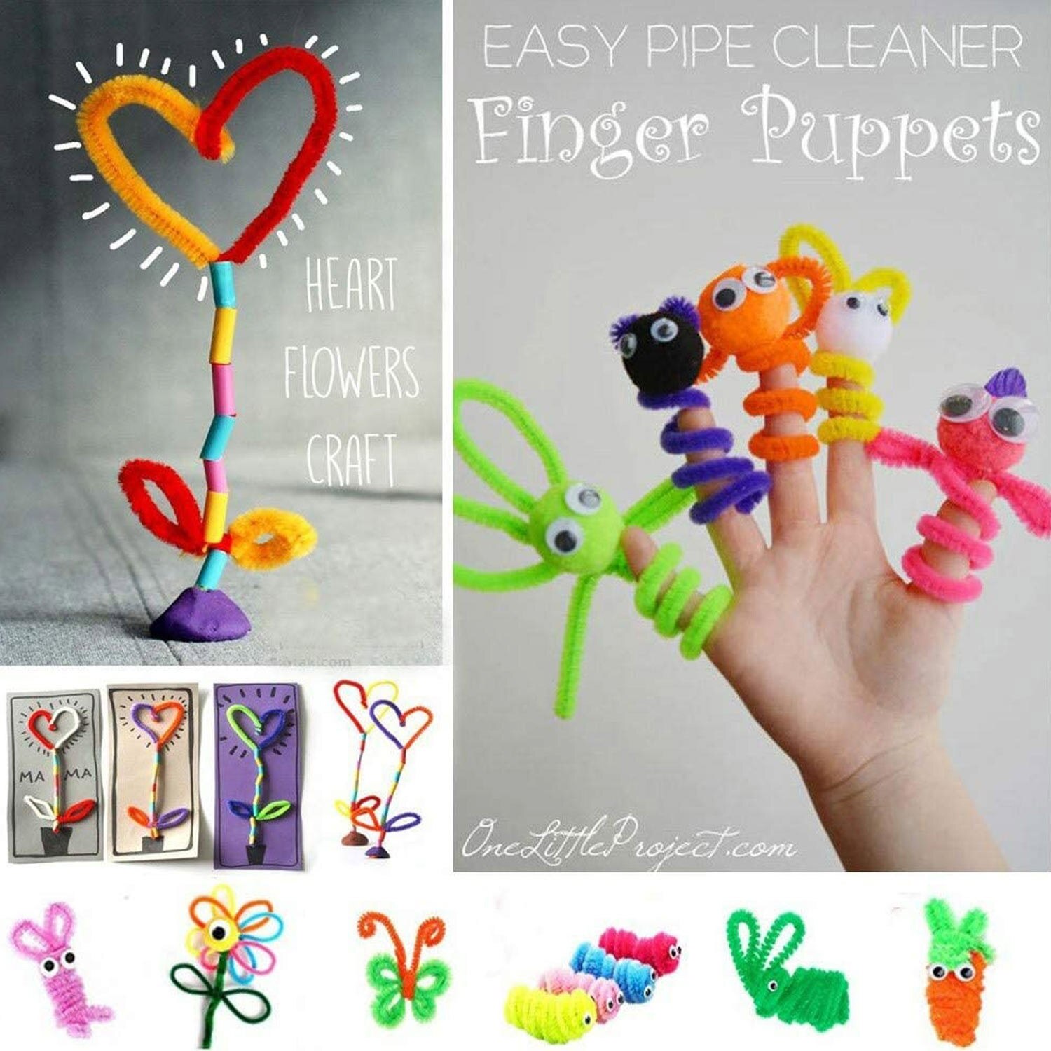 510 PCS Complete Kids DIY Craft Including Chenille... – Vicedeal