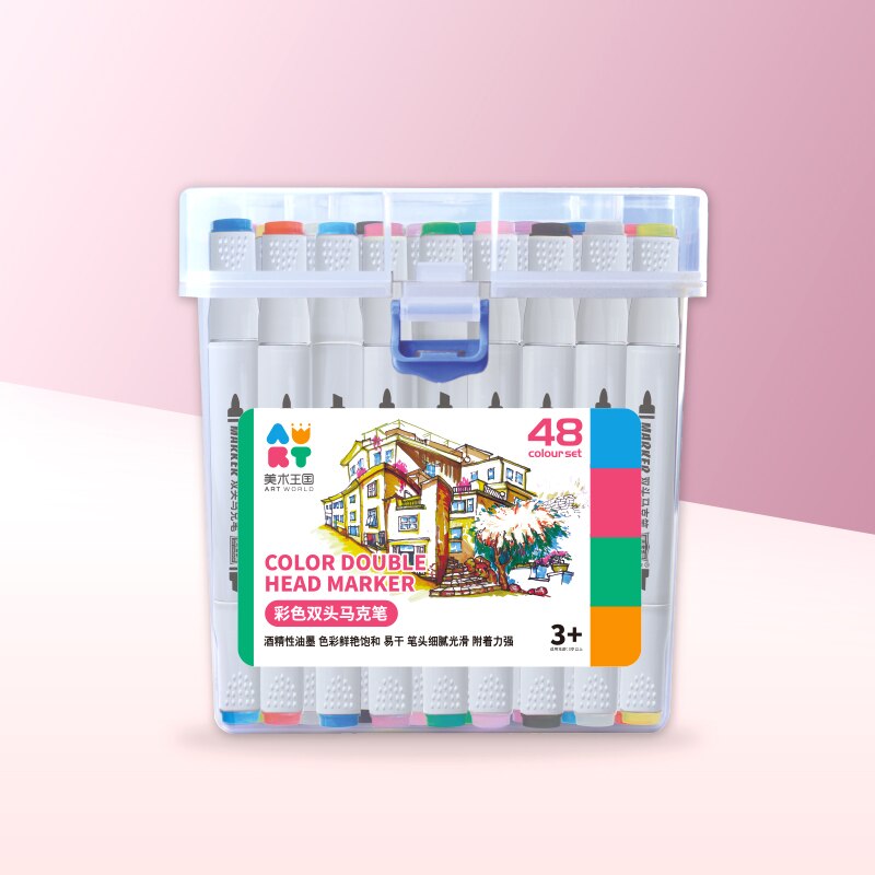 Color Double head marker white color set for sketc... – Vicedeal