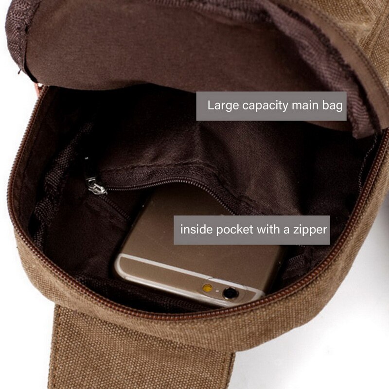 Men's Small Chest Sling Bag Travel Hiking Cross Bo... – Grandado