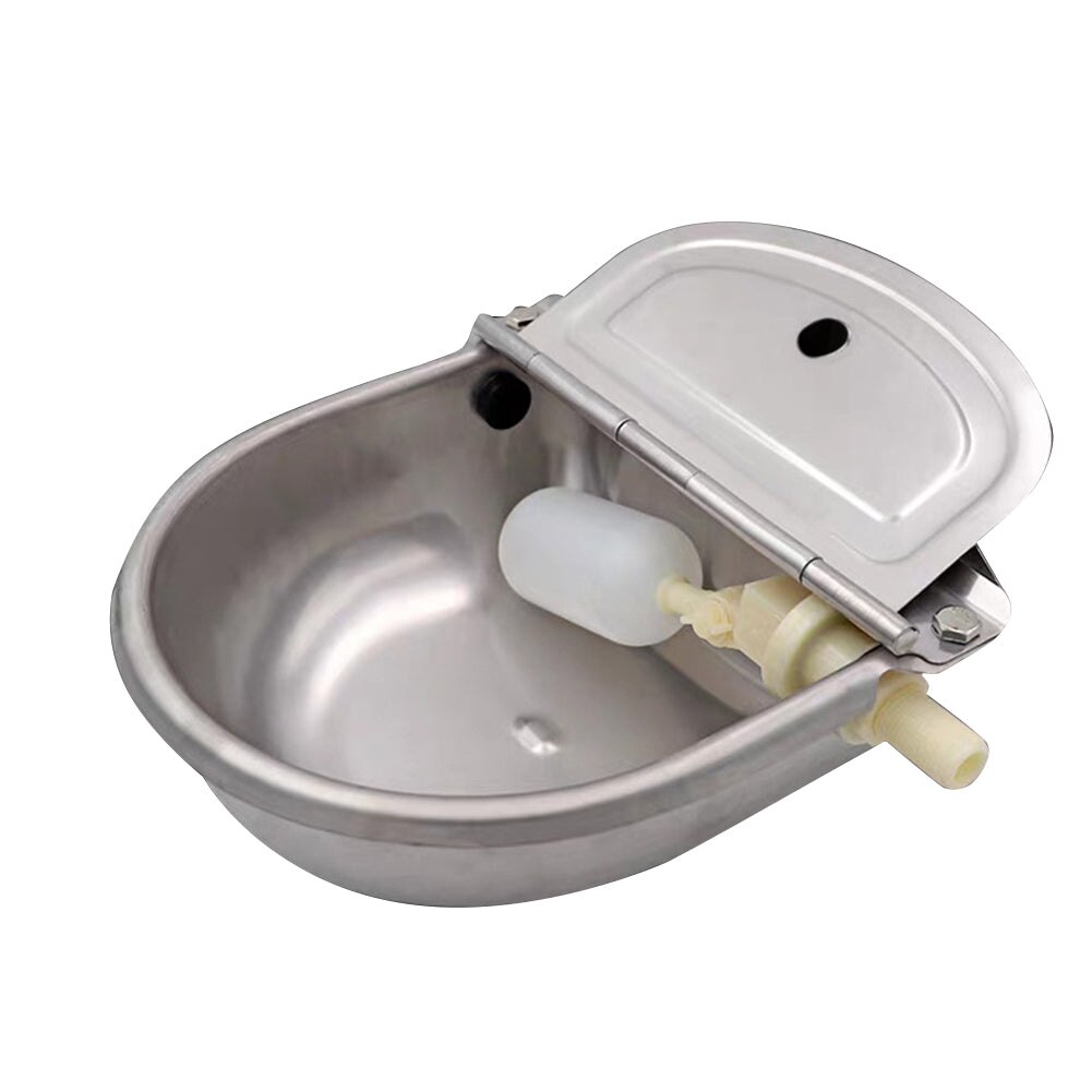 Stainless Steel Automatic Water Bowl With Drain Ho... – Grandado