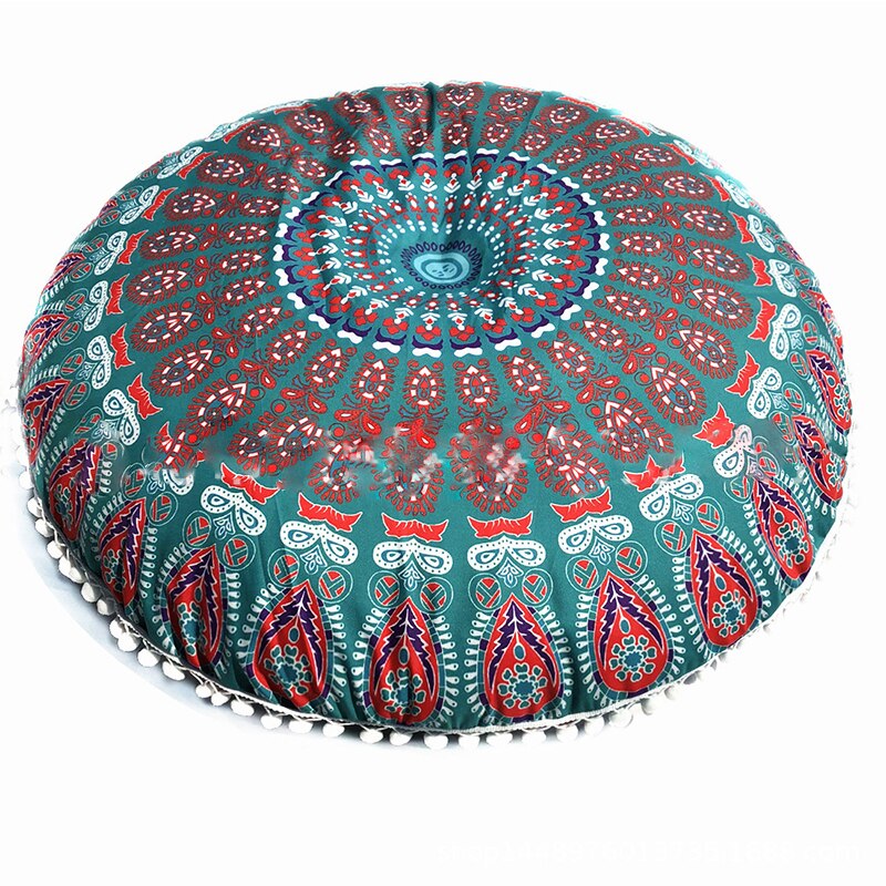 Ronde Indian Mandala Patroon Kussensloop Bohemian ... – Vicedeal