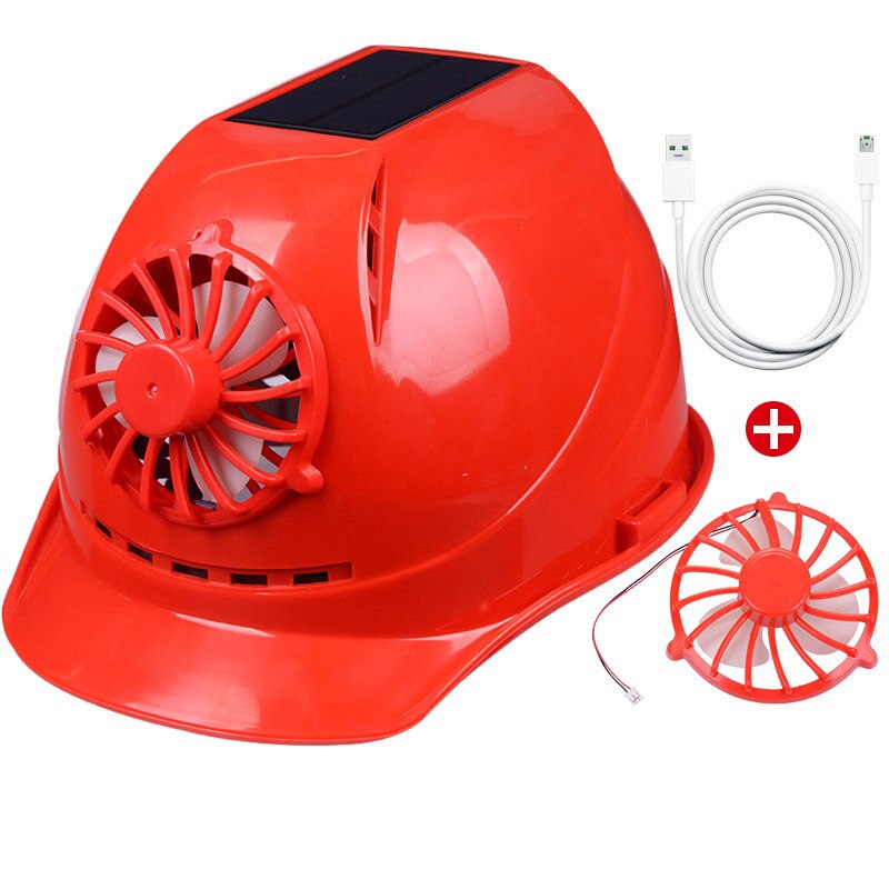 Solar Fan Hat Charging Hard Hat Summer Outdoor Wor... – Vicedeal