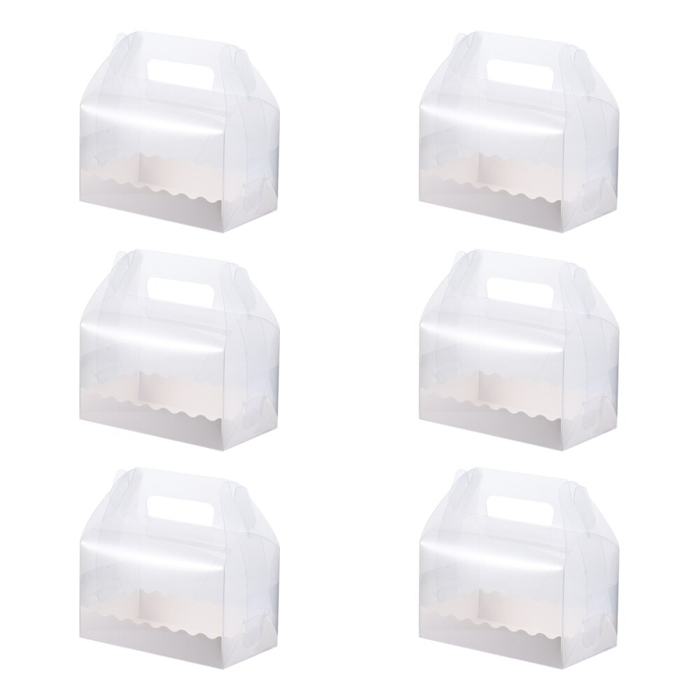 6Pcs Cake Box Transparent Dessert Box Paper Cake C... – Grandado