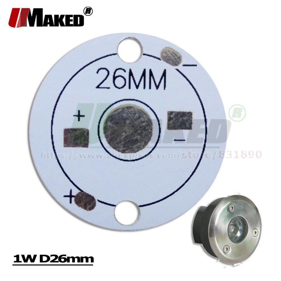 1W 3W 5W LED PCB Heatsink Dia26/28mm High Power LE... – Grandado