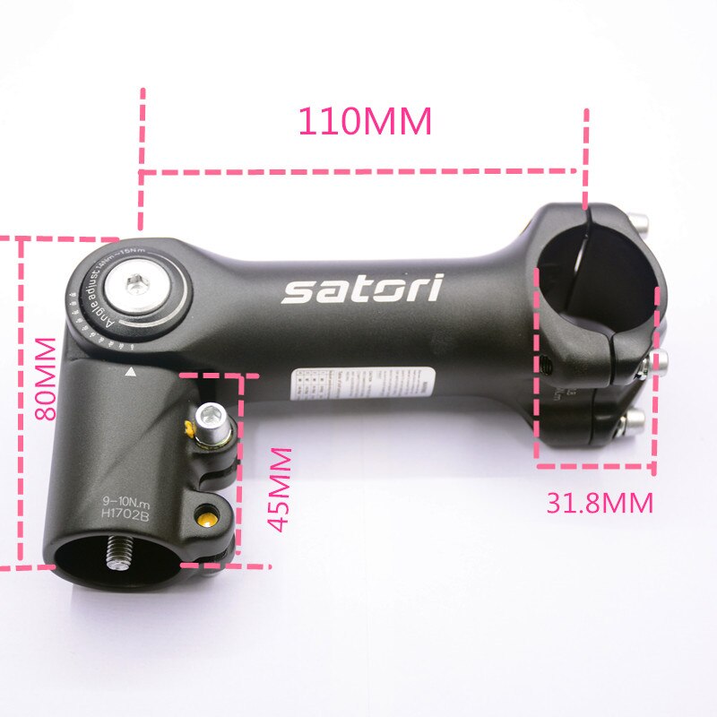 SATORI Bicycle Handlebar Stem MTB Bicycle Aluminum... – Grandado