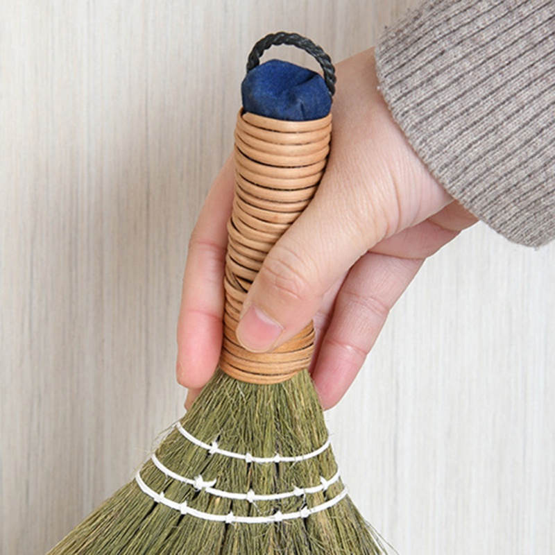 Vintage Handheld Straw Broom With Short Handle Hou... – Vicedeal