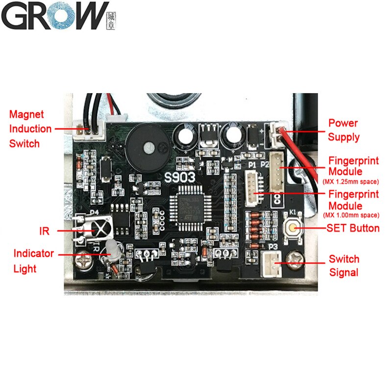 Groeien S903 Elektrische Motor Lock Met Vingerafdr... – Grandado