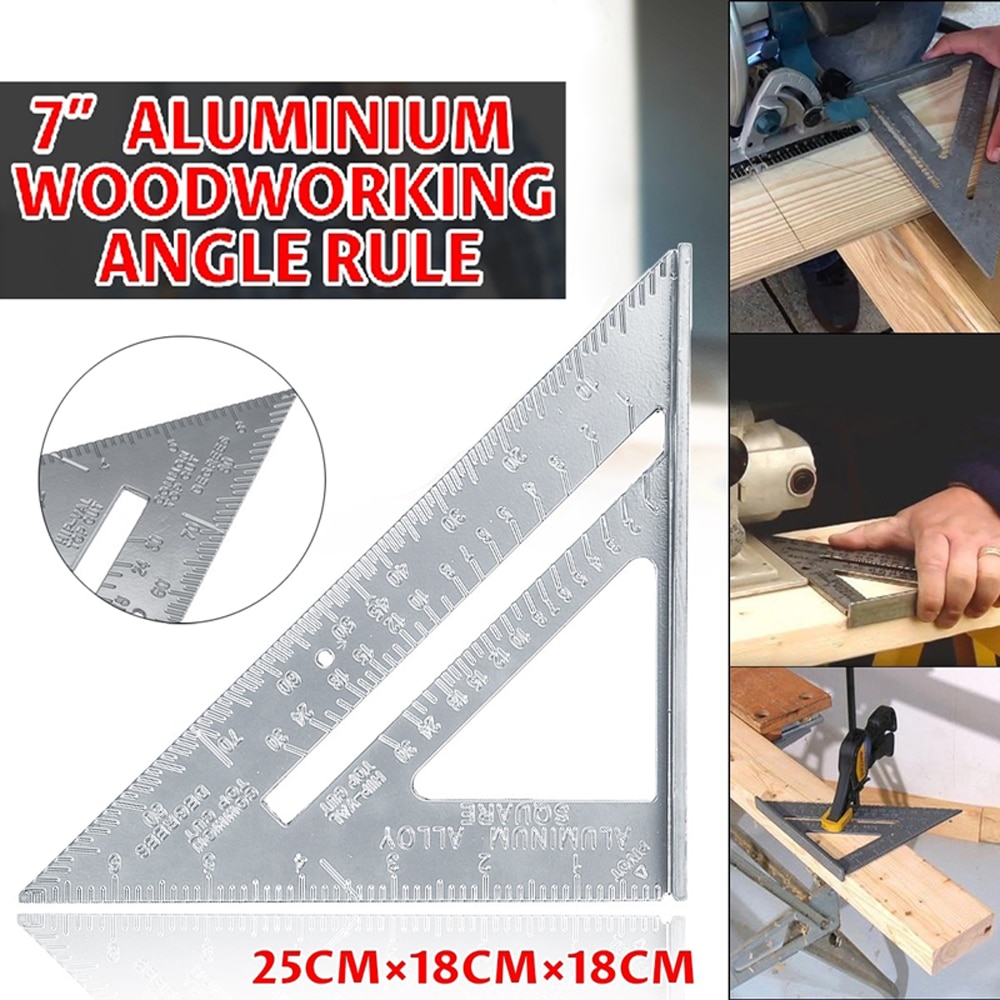 7inch Measurement Tool Square Ruler Aluminum Alloy... – Grandado