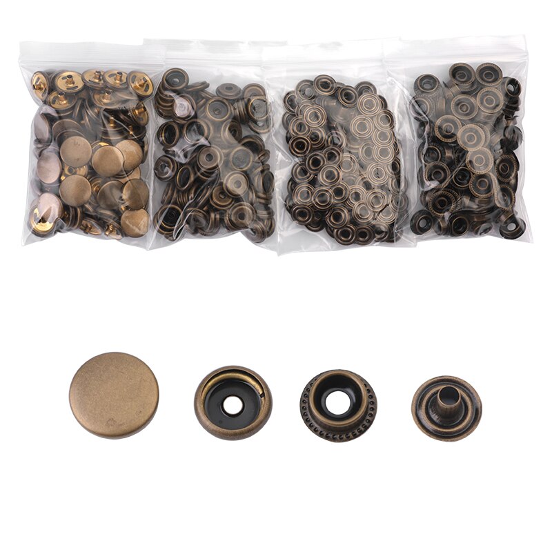 MIUSIE 100 Pairs Copper Snap Fasteners Button Pres... – Grandado