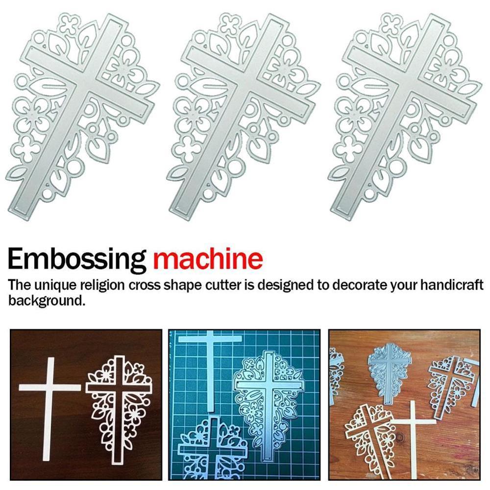 Crafts Metal Steel Cutting Die Cross Flower Square... – Grandado