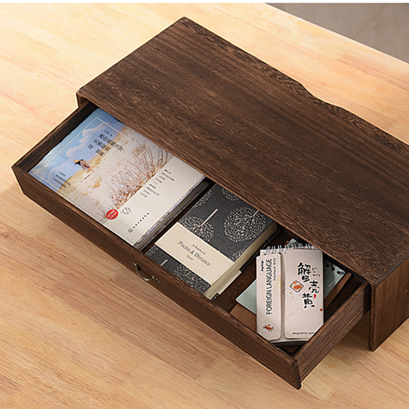 Solid wood desktop organizer tung wood two-piece o... – Grandado