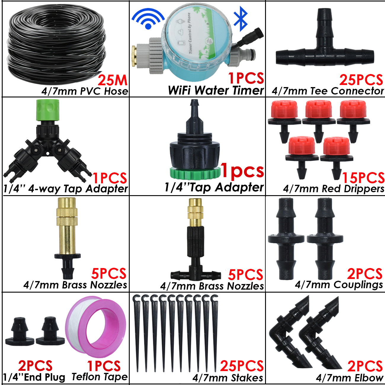 KESLA 5-50M Garden Automatic Watering System Kit W... – Grandado