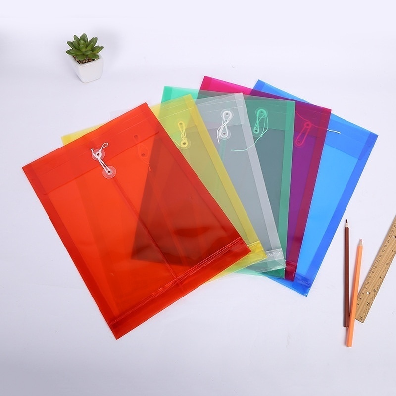 A4 Plastic Office Document Map Knop Sluiting Map T... – Vicedeal