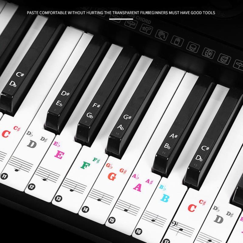 Pegatinas de letras de Piano de Color, rollo de ma... – Grandado