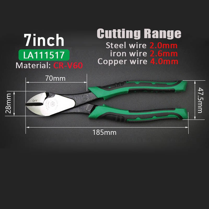 LAOA 5inch/6inch/7inch Diagonal Pliers Electrician... – Vicedeal