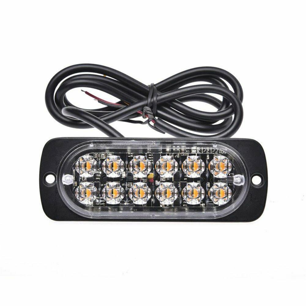 4 Pcs 12-Led Amber Flash Knipperende Herstel Strob... – Vicedeal
