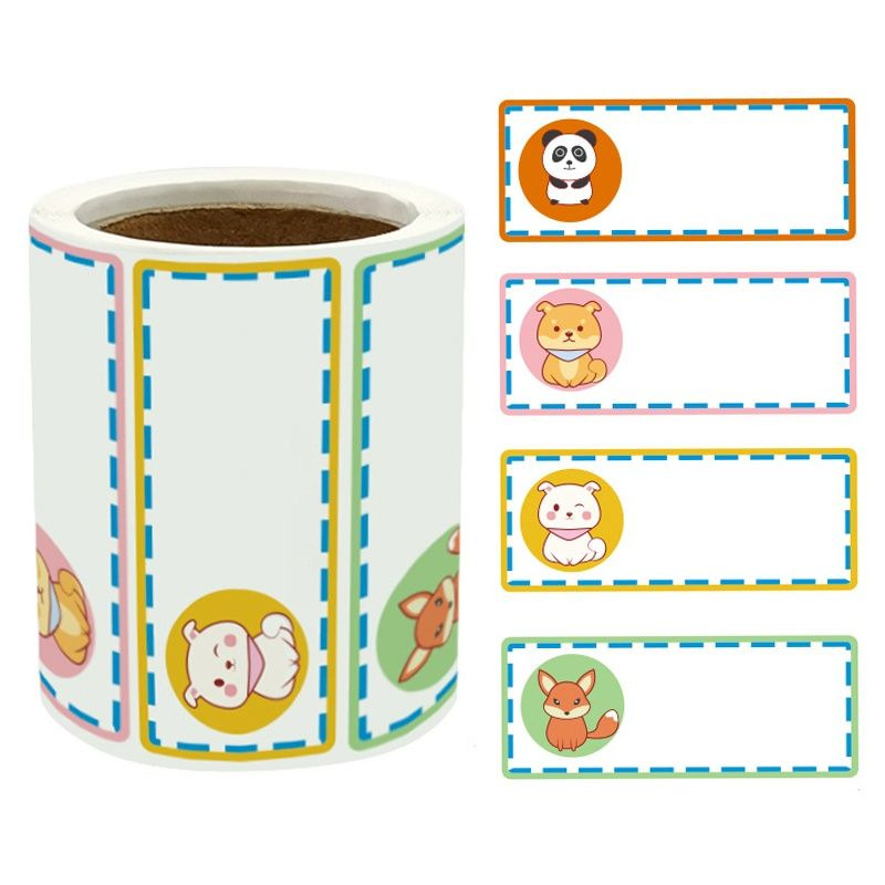 300 Pcs Cute Cartoon Name Stickers Roll Classifica... – Vicedeal