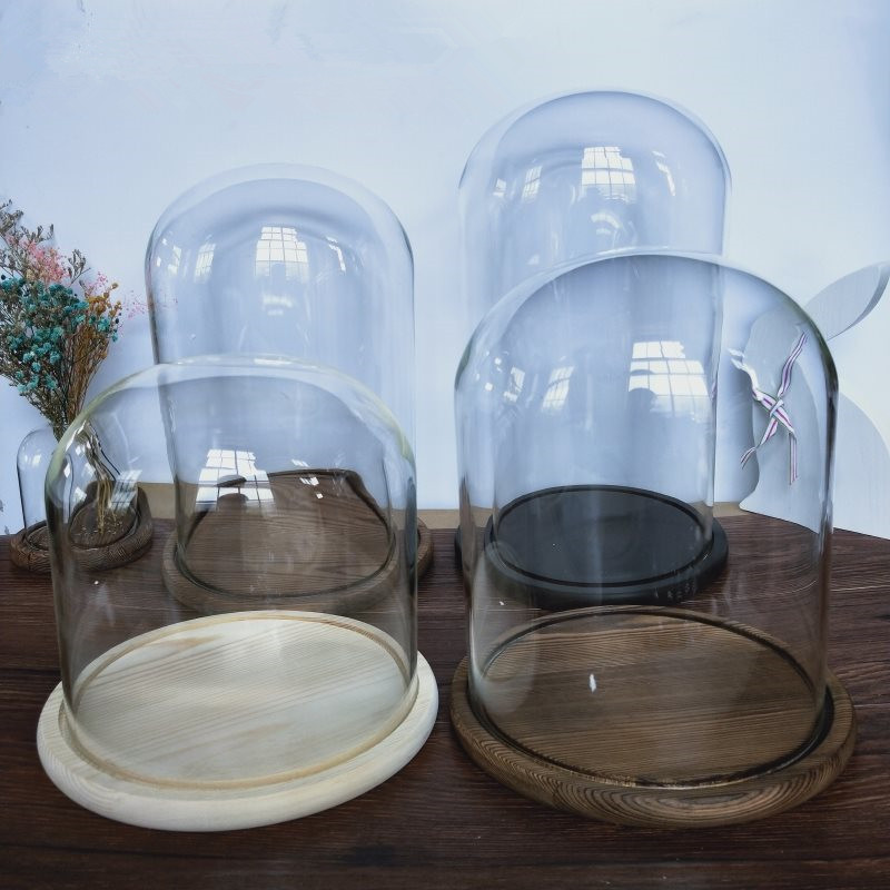 20*35cm Different Base Big Size Glass Dome Vase Ho... – Vicedeal