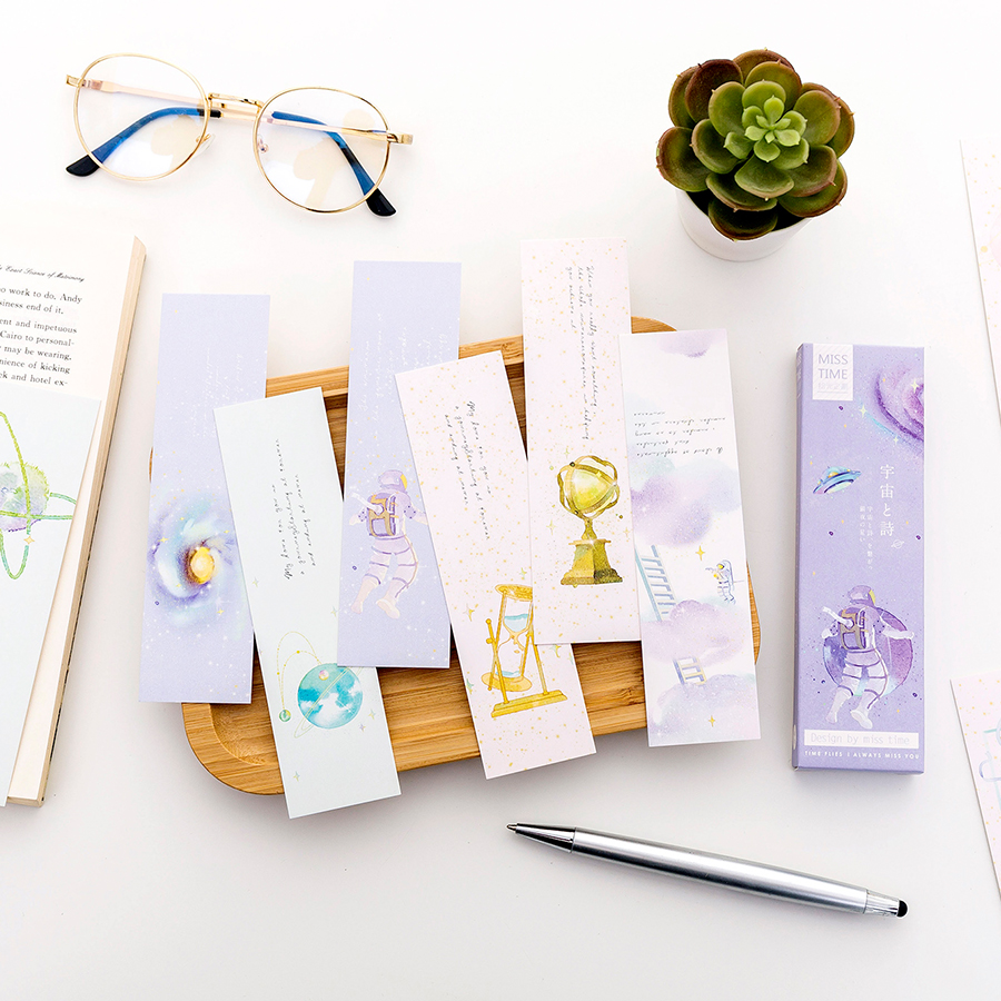 30pcs Galaxy bookmarks for books Cartoon color uni... – Grandado