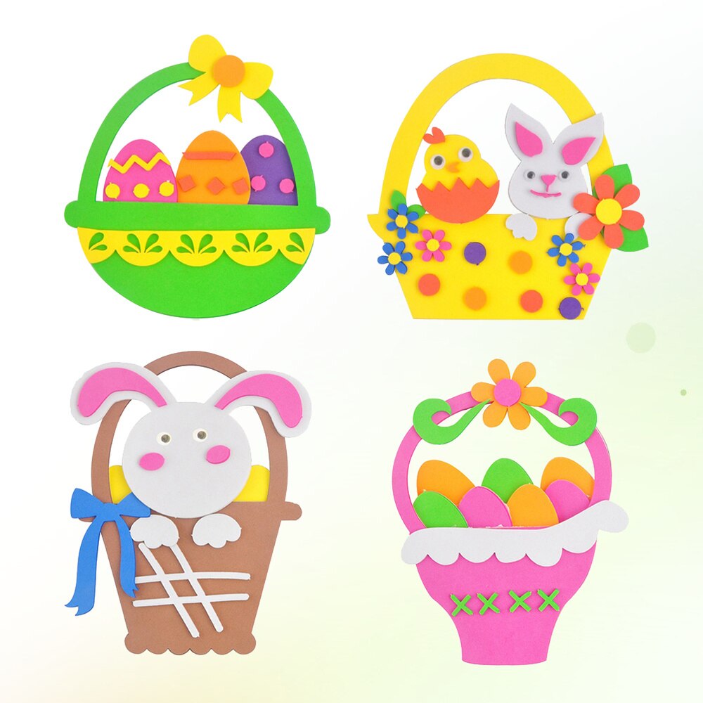 4PCS Easter DIY Material Kit Cartoon DIY Flower Ba... – Grandado