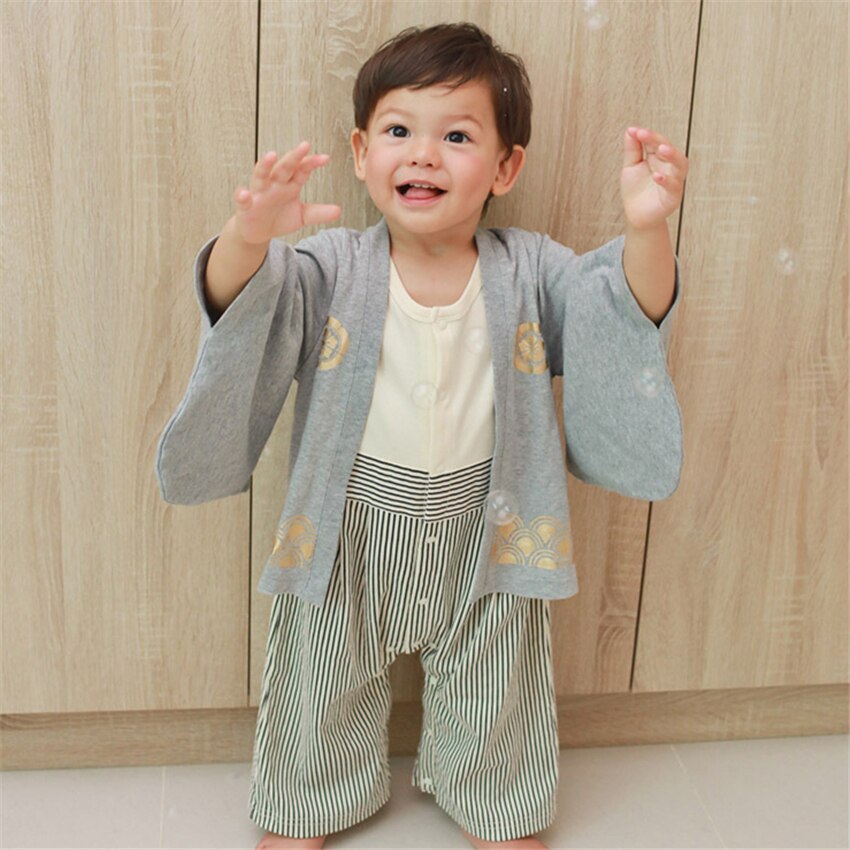 Newborn Traditional Japanese Style Boys Rompers To... – Grandado