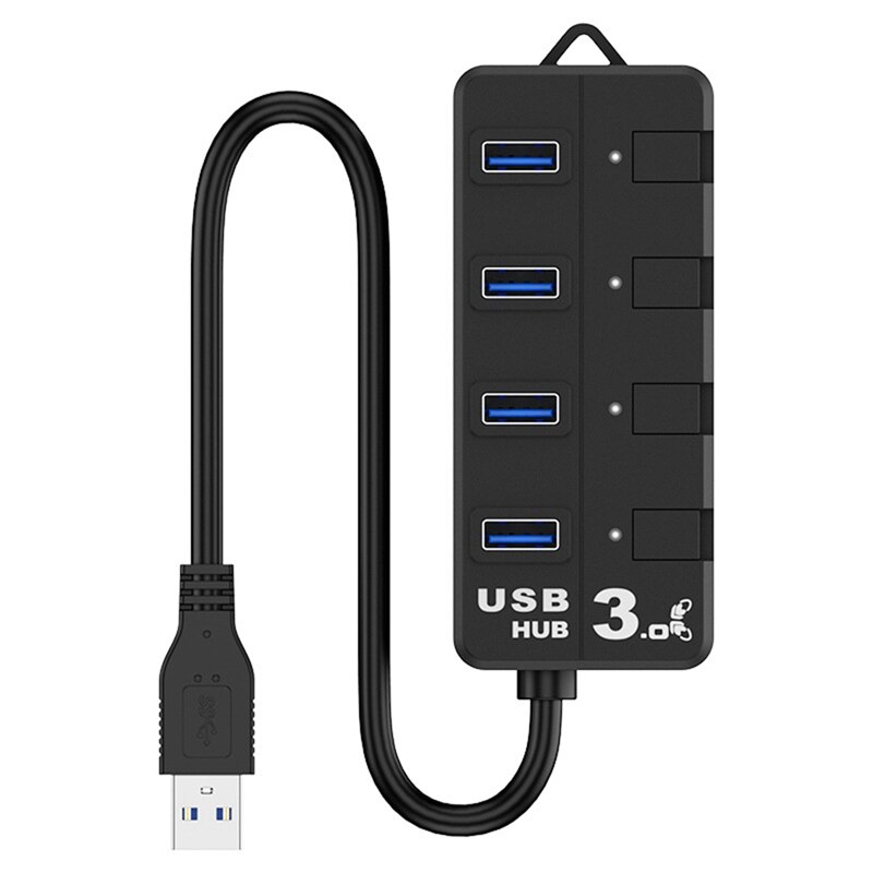 -4 Ports USB HUB Adapter USB 3.0 Data Port HUB for... – Vicedeal
