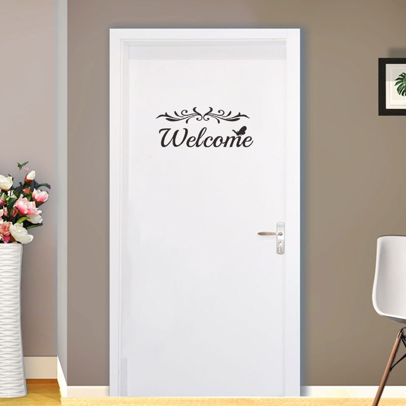 Welcome English alphabet Door Sticker for wall liv... – Grandado