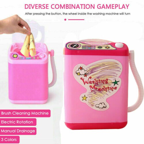 Mini Makeup Brush Cleaning Electric Pink Washing M... – Grandado