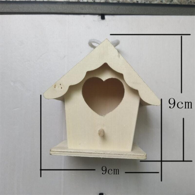 Wooden Mini Bird Cage Outdoor Hanging Birdhouse Bo... – Grandado
