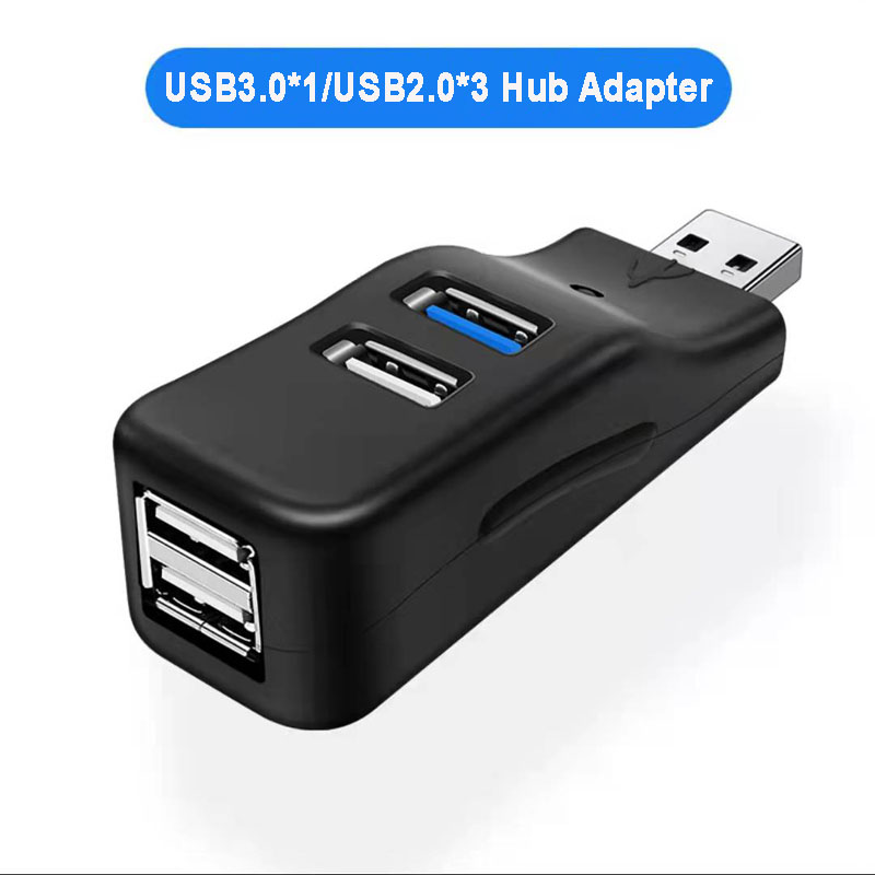USB HUB 4 Ports USB 3.0 Hubs Adapter Mini Rotating... – Grandado