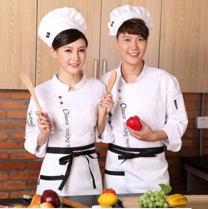 Black Long Sleeve Master Cook Work Uniforms Restau... – Grandado