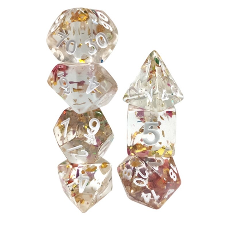 7pcs/set D20 Polyhedral DND Dice 20 Sided Dices Ta... – Grandado