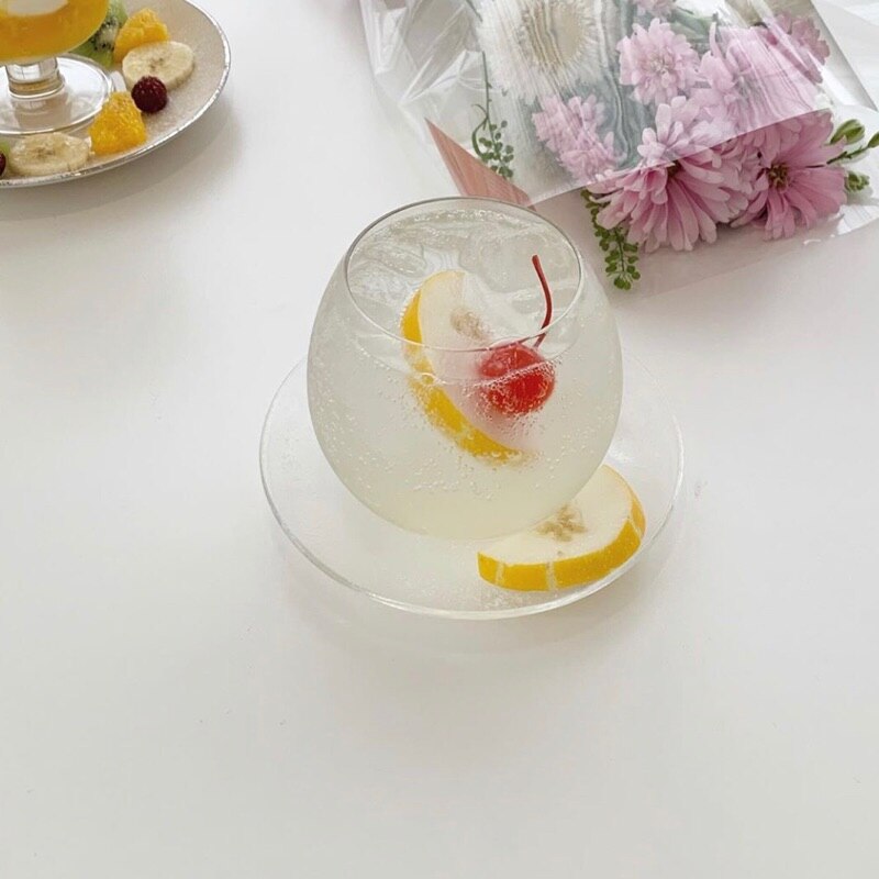 Ins Lovely Icy Coffee Cup Nordic Glass Cup Soda Wa... – Grandado