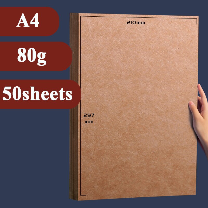 A4 Braun Kraft papier Karton Pappe Handgemachte DI... – Grandado