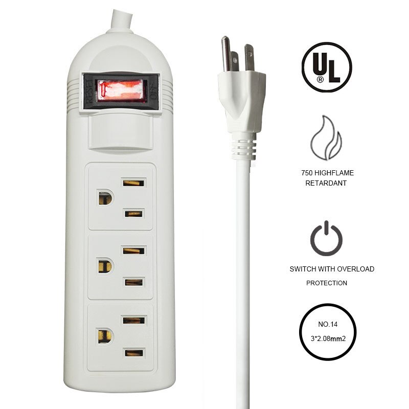 Wall Mounted USB Power Strip Surge Protector with ... – Grandado