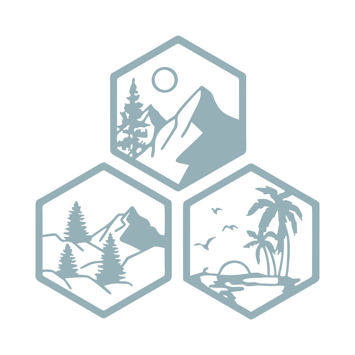 Specially Mountain & Sun Travel Car Stickers: Viny... – Vicedeal