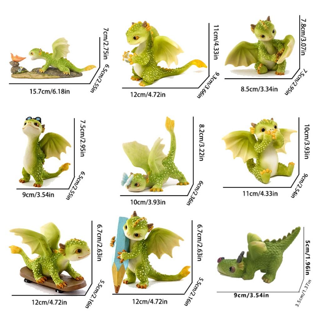 Handicraft Mini Cute Dragon Ornament Waterproof Co... – Vicedeal