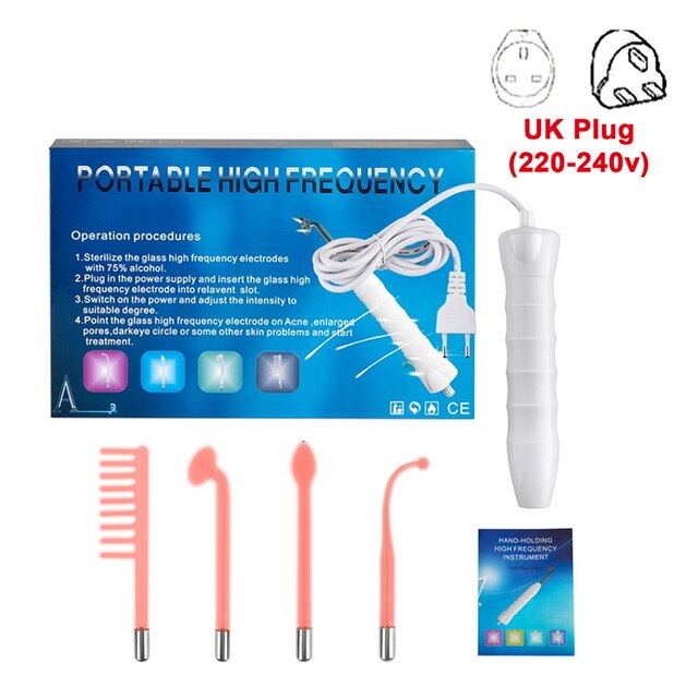 4 IN 1High Frequency Electrode Facial Machine Port... – Grandado