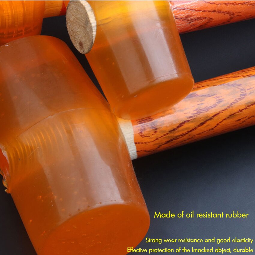 1PC Rubber Sledge Hammer with Wood Handle Mallet H... – Grandado