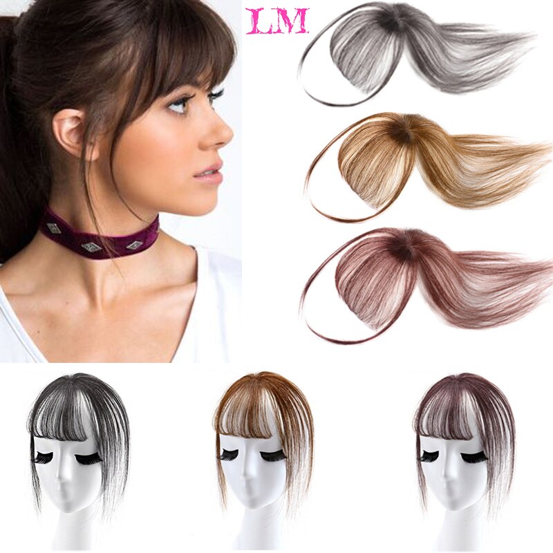 LIANGMO Air Bangs Black Brown 3D Bangs With Horns ... – Grandado